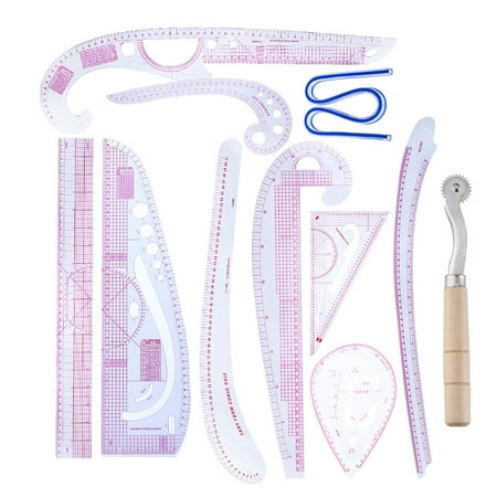 DIY Sewing Ruler Set Tailor French Curve Models Classification Ruler ...
