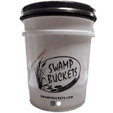 The Original Swamp Bucket with Black or Red Lid (Lid Color Will Vary ...