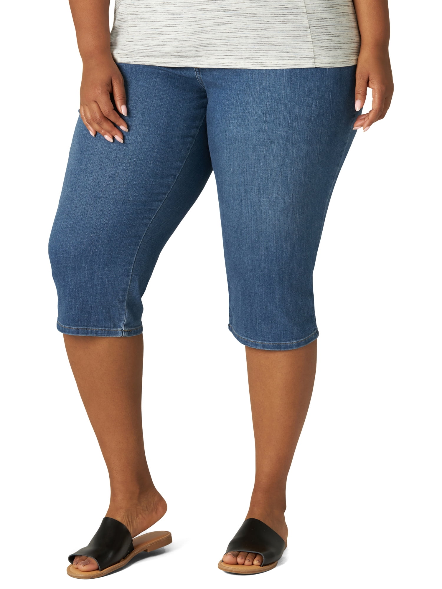Lee Women's Plus Size Capri Jean - Walmart.com