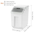 VEVOR Mobile Ingredient Bin Storage Container 2 x 15L Capacity Slant ...
