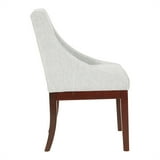 OSP Home Furnishings Monarch Dining Chair, Smoke and Medium Espresso ...