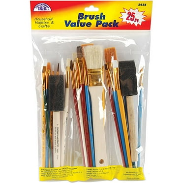 Crayola Flat Paintbrush Set, Four Count - Walmart.com