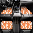 4-Piece Car Floor Mats Set, White Socks Iconpattern Crystal Velvet ...