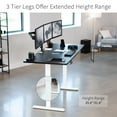 VIVO Electric 71” x 30” Stand Up Desk Workstation, Black Table Top ...