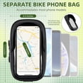Rockbros Small Top Tube Waterproof Bike Frame Bag, 1.3L Capacity (Black ...
