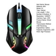 Lifetechs USB Wired Gaming Mouse LED RGB Ergonomic 1200DPI 3 Buttons ...