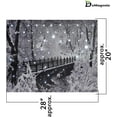 DEMAGNNIE Extra Large LED Lighted Winter Pictures Wall Decor- 28"x20 ...