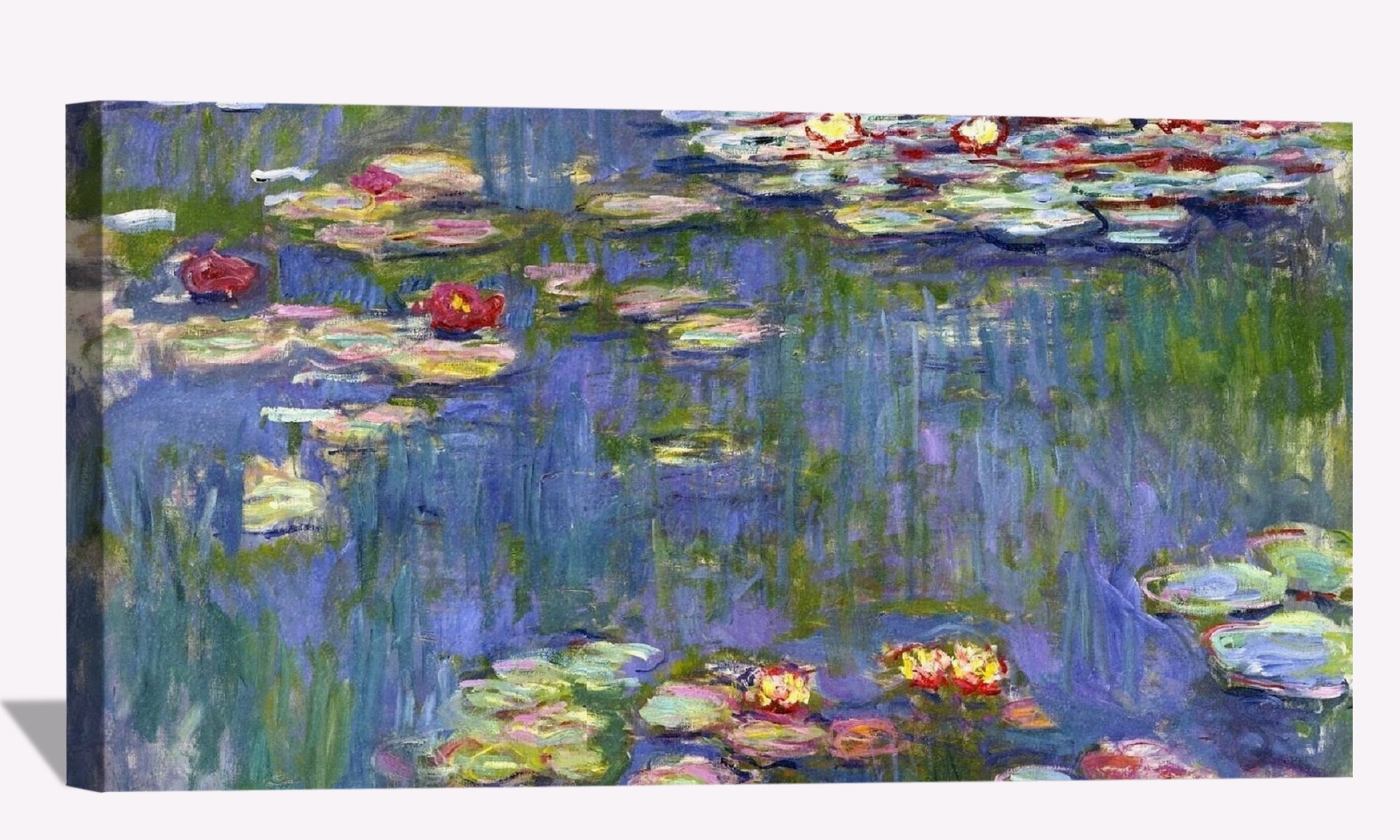 Claude Monet Canvas Wall Art Monet Water Lily Framed Painting For ...