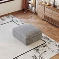 MAYEERTY Modular Ottoman, Soft Plush Sponge Foot Stool, Compressed ...