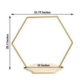 Efavormart Hexagon Wedding Arch Cake Stand, Metal Floral Centerpieces ...
