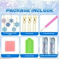 12 Pieces Christmas Diamond Painting Keychain Kit 5d DIY Diamond Art ...