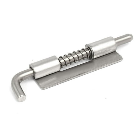 63mmx12mm 304 Stainless Steel Left Hand No Hole Spring Loaded Barrel ...