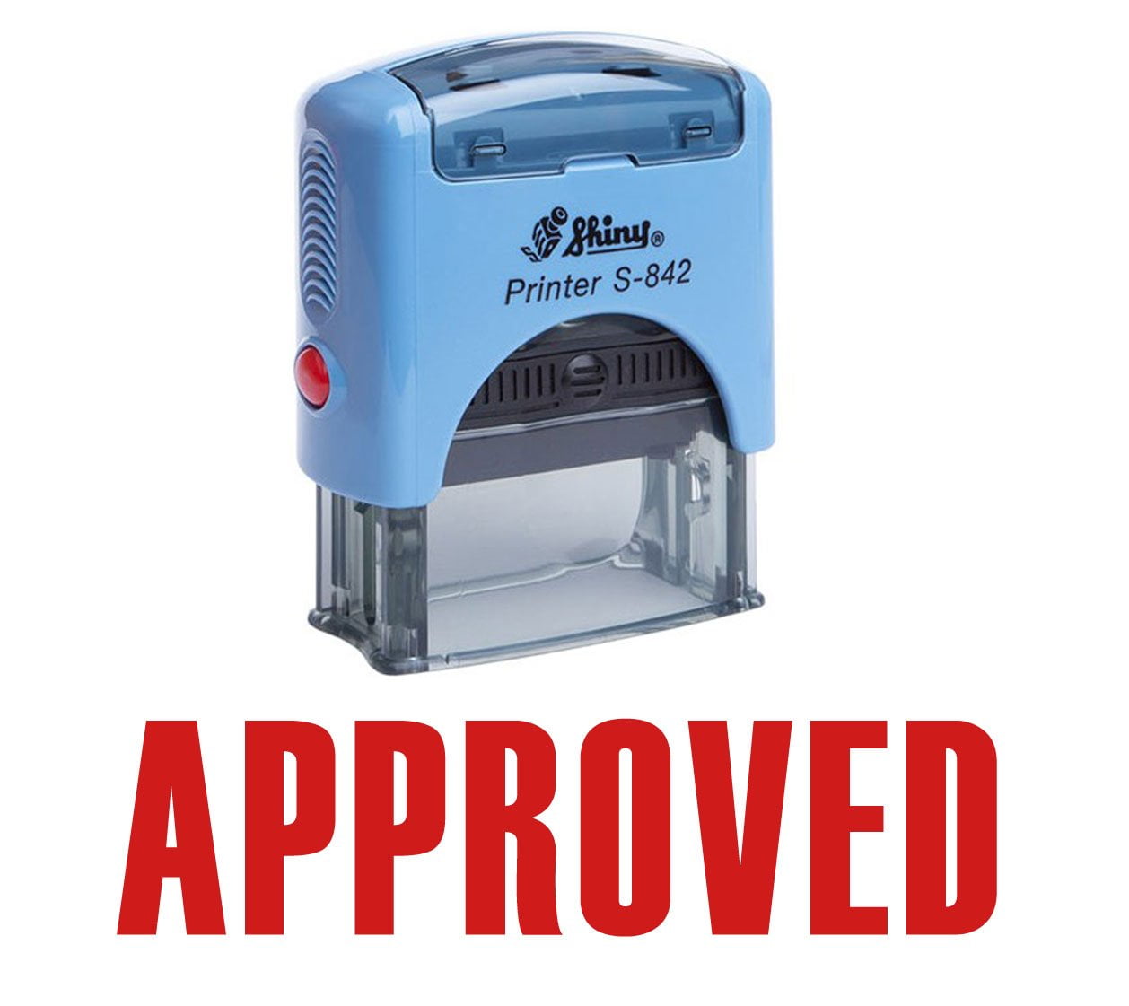 APPROVED Self Inking Rubber Stamp Custom Shiny Office Stationary Stamp ...