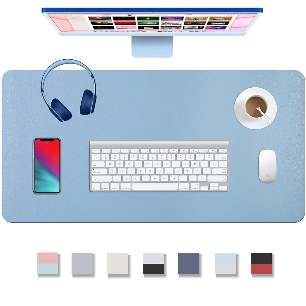 Visland Dual Sided Leather Desk Pad , Waterproof Office Desk Mat, PU ...