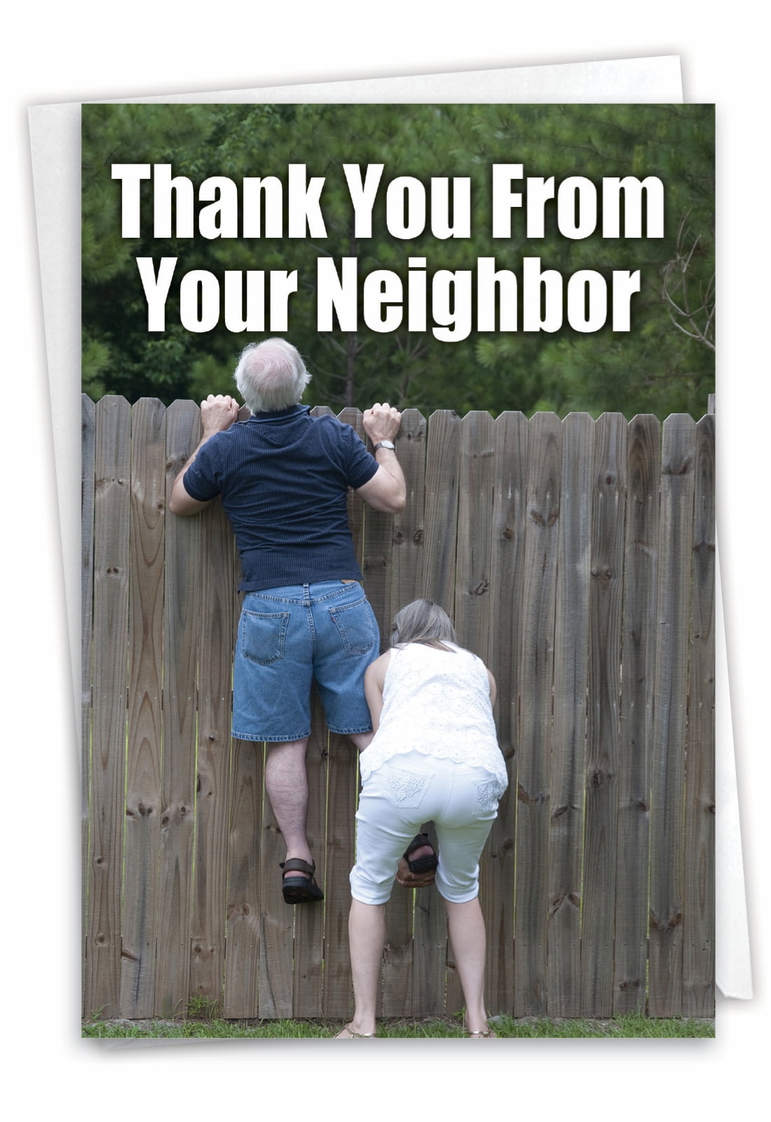 9120 Funny Thank You Card ' From Your Neighbor Humor ' with Envelope by ...