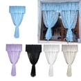 Artistic French Flower Pattern Window Curtain Semi Sheer Light ...