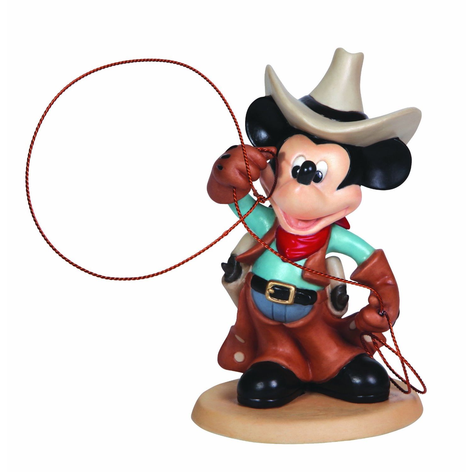 Precious Moments Disney Cowboy Mickey Mouse Figurine #132708 - Walmart.com