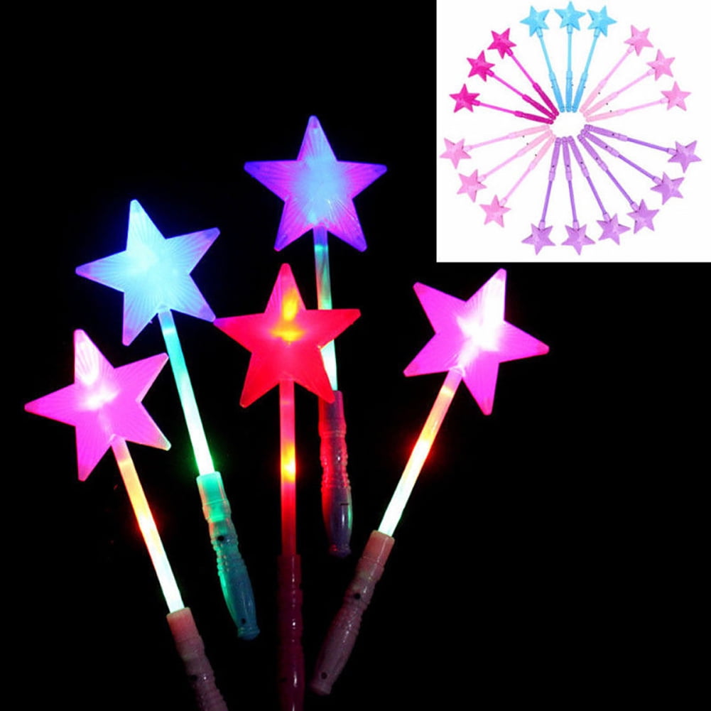 GWONG Magic Luminous Star LED Glow Stick Flashing Light Up Wand Party ...