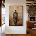 Affixzi Intense Cowboy Portrait Print, Dramatic Western Wall Art ...