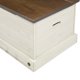 Wood Storage Trunk Ottoman White Distressed | Furniture Dash CADB440 ...