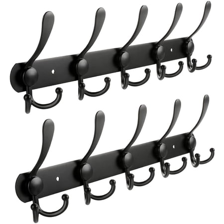 Autumn Promotion,hook Rail Coat Hooks, 2 Pieces 15 Hooks Coat Hooks ...