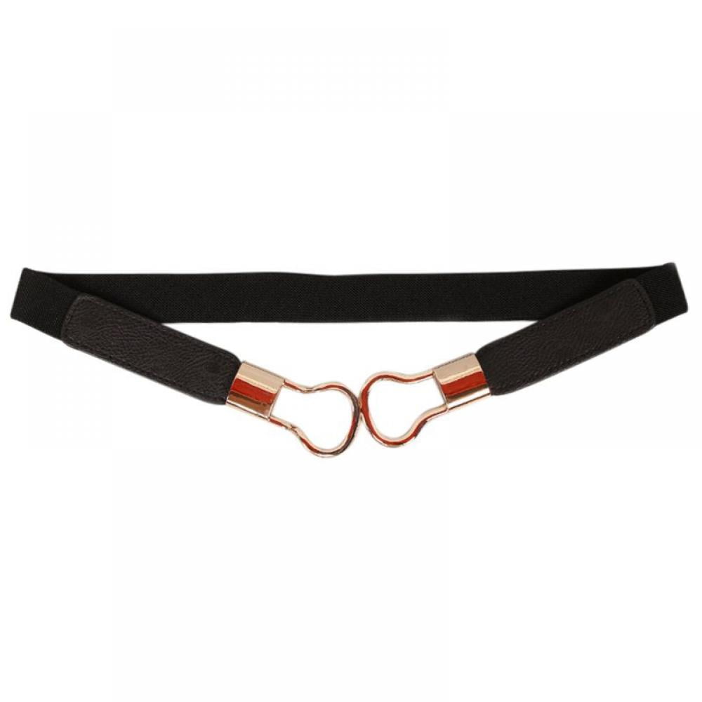 Leather Skinny Women Double Loop Belt Thin Waist Belts for Dress ...