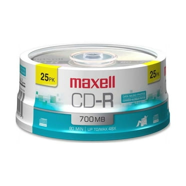 maxell 700MB 48X CD-R 10 Packs Slim Jewel Case Media Model 648210 ...