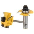 6 Piece Slot Cutter 3 Wing Router Bit Set - 1/2" & 1/4" Shank -Yonico ...
