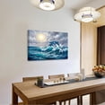 Dolphin Wall Art Canvas Posters Ocean Scene Jumping Dolphins Prints ...