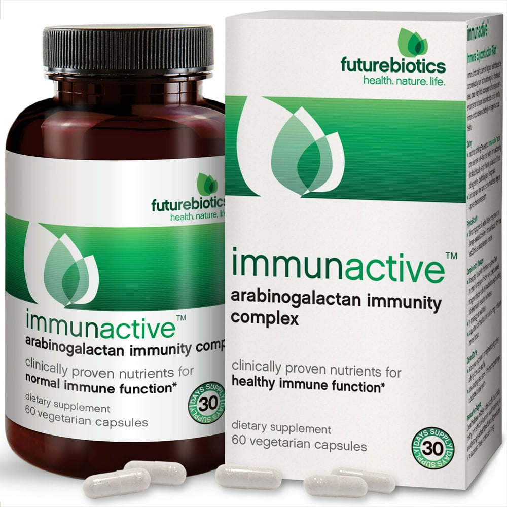 FutureBiotics ImmunActive - 60 Vegetarian Capsules - Walmart.com ...