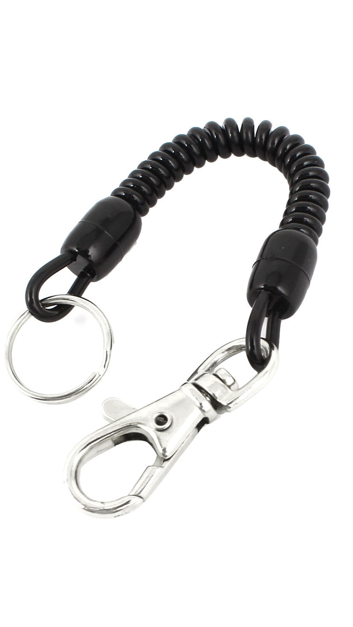 Unique Bargains - Lobster Hook Safety Spring Elastic Coiled Cord ...