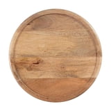 Linon Lainey Wood Hand Carved Side Table in Natural - Walmart.com