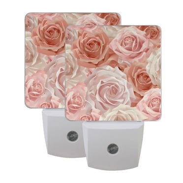 Pink Spring Flowers on Lamp Shade Shaped Night Light - Walmart.com