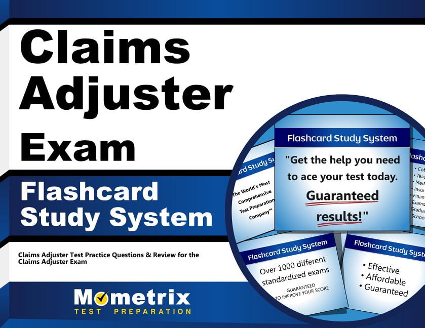 Claims Adjuster Exam Flashcard Study System : Claims Adjuster Test ...