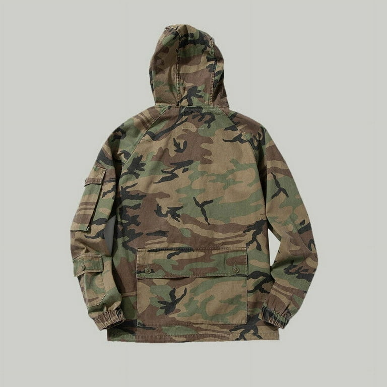 Mens Cotton Camouflage Tactical Jacket Smock Parka Army Mens Cotton Camouflage Tactical Jacket Smock Parka Army