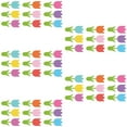Bulk 45 Spring Tulips Cut Outs Floral Patterned Paper Shapes for ...