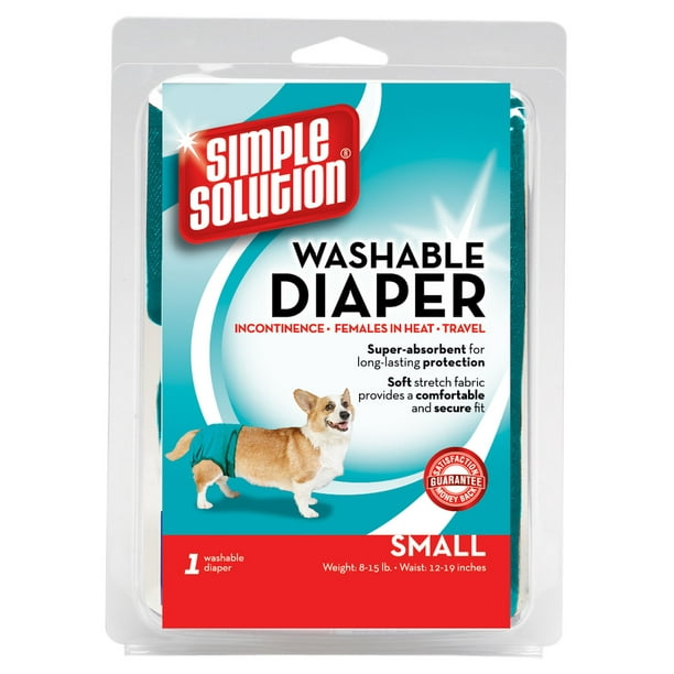 Simple Solution Washable Female Dog Diaper, Small, 1 pack - Walmart.com ...