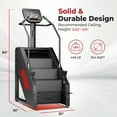Syedee Compact Stair Machine, LED Screen, 12 Workouts, 441 LBS Capacity ...