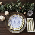 Efavormart 25 Pack | 8" White / Blue Chinoiserie Paper Dessert ...