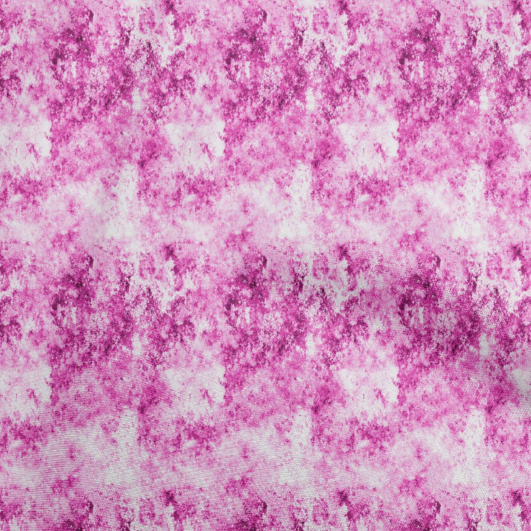 oneOone Cotton Jersey Fuschia Pink Fabric Tie Dye Sewing Material Print ...