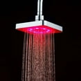 Shower Head 3 Colors Changing LED Showerhead Rainfall Shower 6 Inch ...