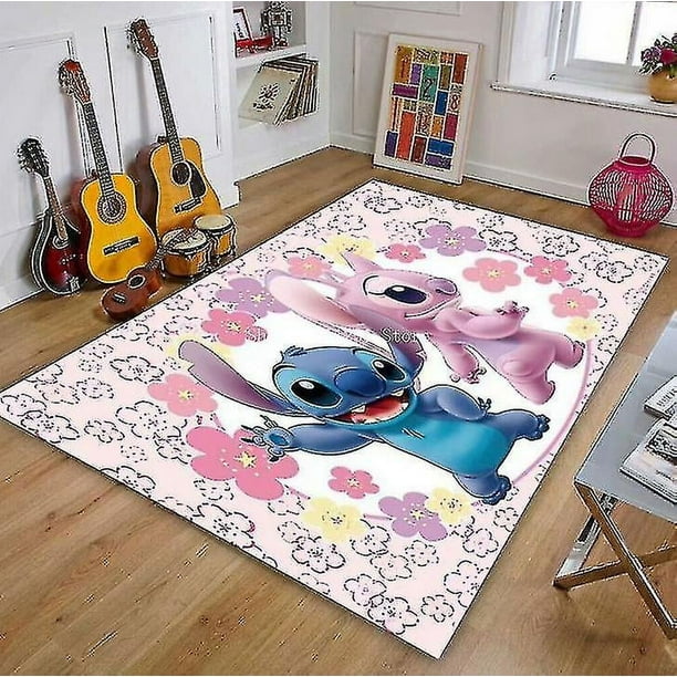 Kids Lilo Stitch Bedroom Living Room Carpet Anti-slip Rug Home Doormat ...
