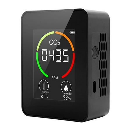 CO2 Detector NDIR, 3-in-1 White Infrared Sensor CO2 Monitor Indoor ...