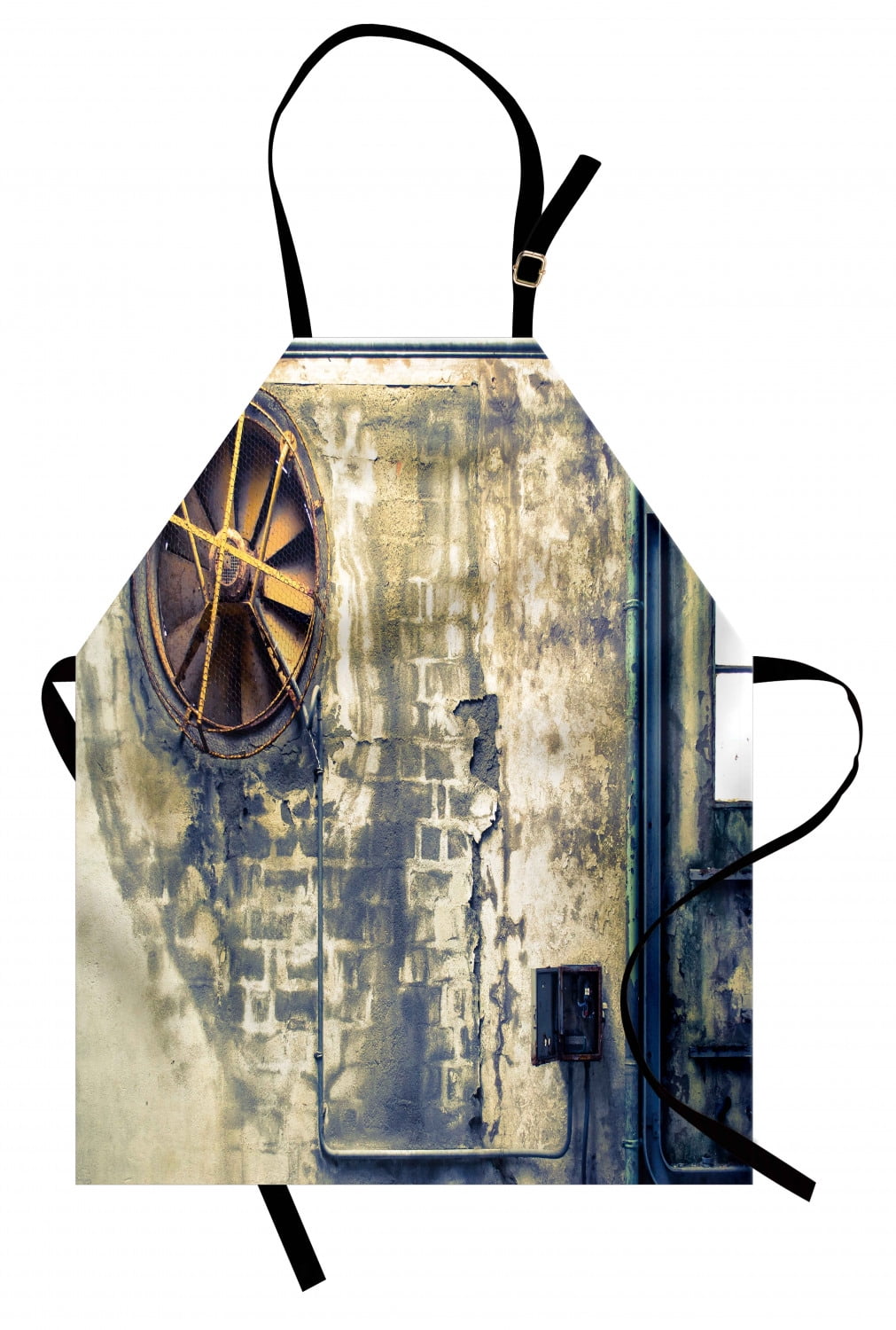 Industrial Apron Damaged Wrecked Wall Image Destruction Vandalism Theme ...
