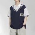 Coerni Boys Polo Shirts Fake Two Piece School Uniform Lapel T Shirts ...