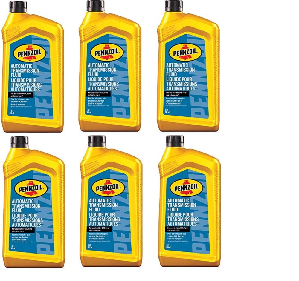 Pennzoil 1 qt. Dexron & Mercon Automatic Transmission Fluid - Pack of 6 ...