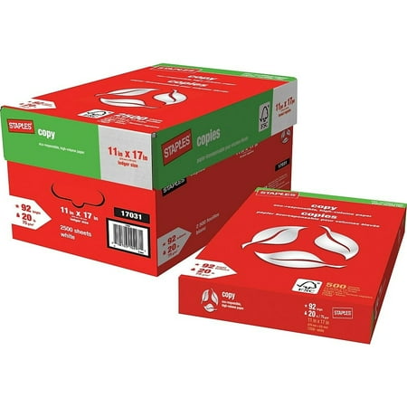 FSC-Certified Copy Paper - 20 lb. - 8.5" x 14" - White - 5000 Sheets ...