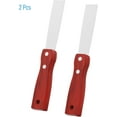 Putty Knife, 2PCS 1 Inch Stainless Steel Scraper Tool, Wooden Handle ...