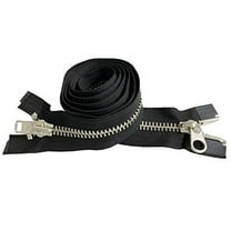 YKK #10 Extra Heavy Duty Black Aluminum Closed Bottom Zipper - Choose ...