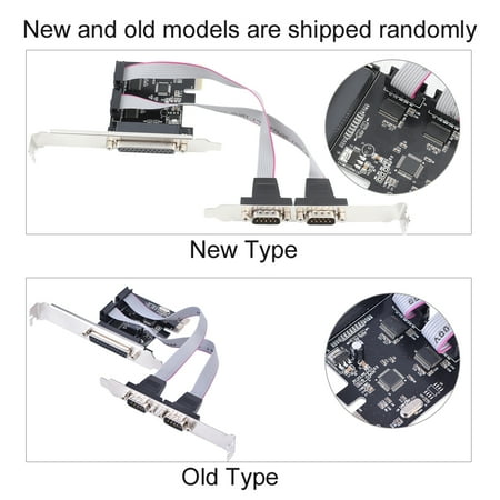 Pci-e Serial Card, Asixx PCI-E To 2 DB9 RS232 Serial Ports + 1 DB25 Parallel LPT Port Adapter ...